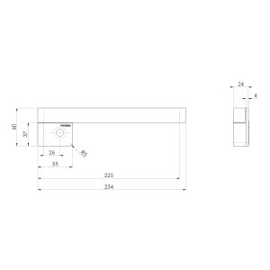 Designer Swivel Bath Outlet 230mm Square - Phoenix Tapware