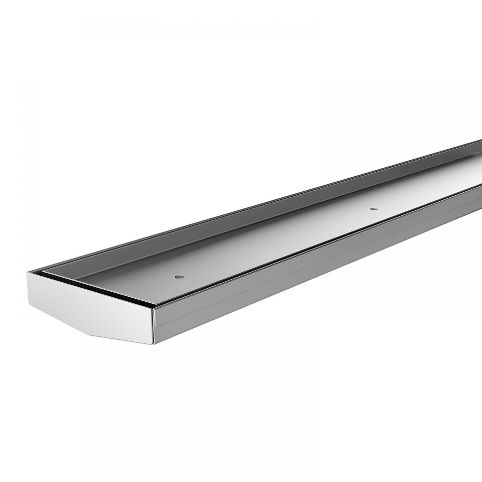 Phoenix V Channel Drain TI 100 x 600mm Outlet 90mm - Phoenix Tapware