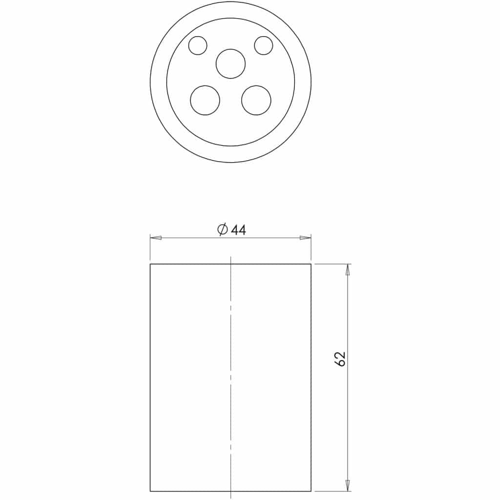 Wall Mixer 44mm Body Extension 25mm - Phoenix Tapware