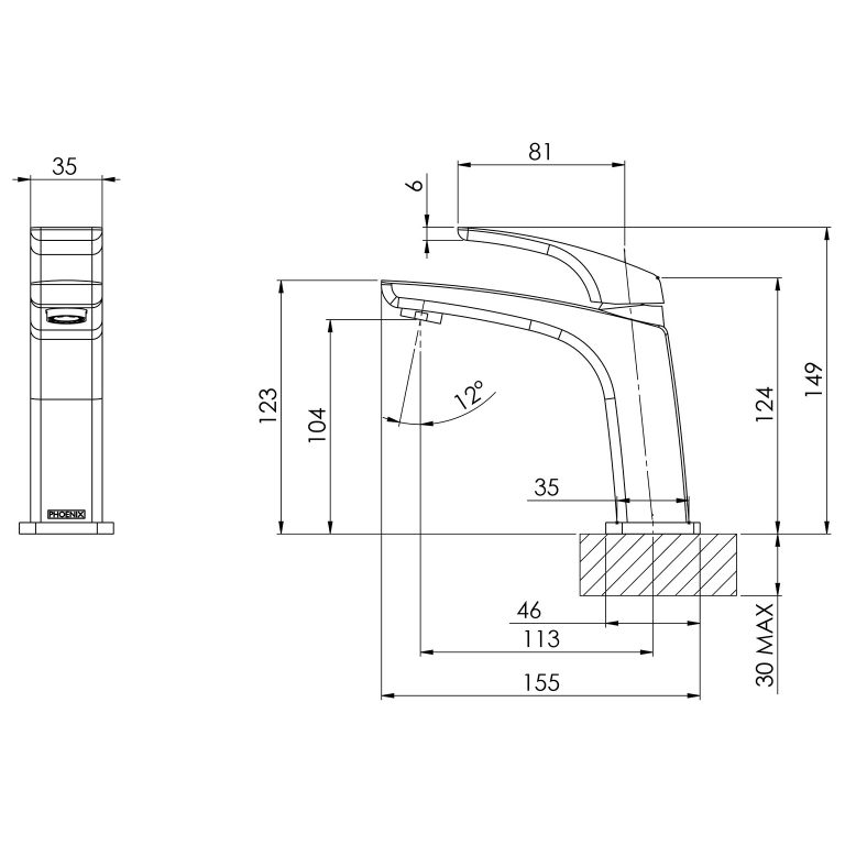 Rush Basin Mixer - Phoenix Tapware