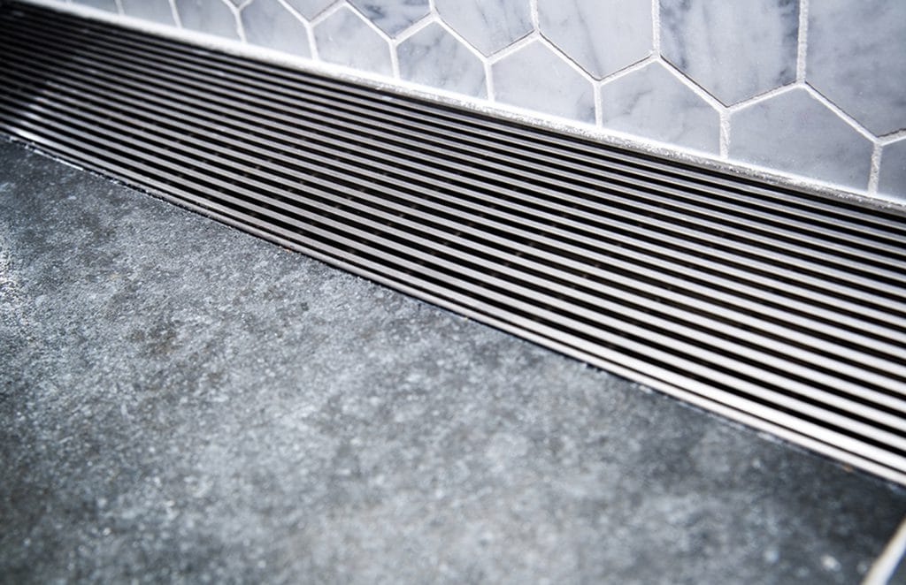 Phoenix Flat Channel Drain HG 75 x 900mm Outlet 45mm - Phoenix Tapware